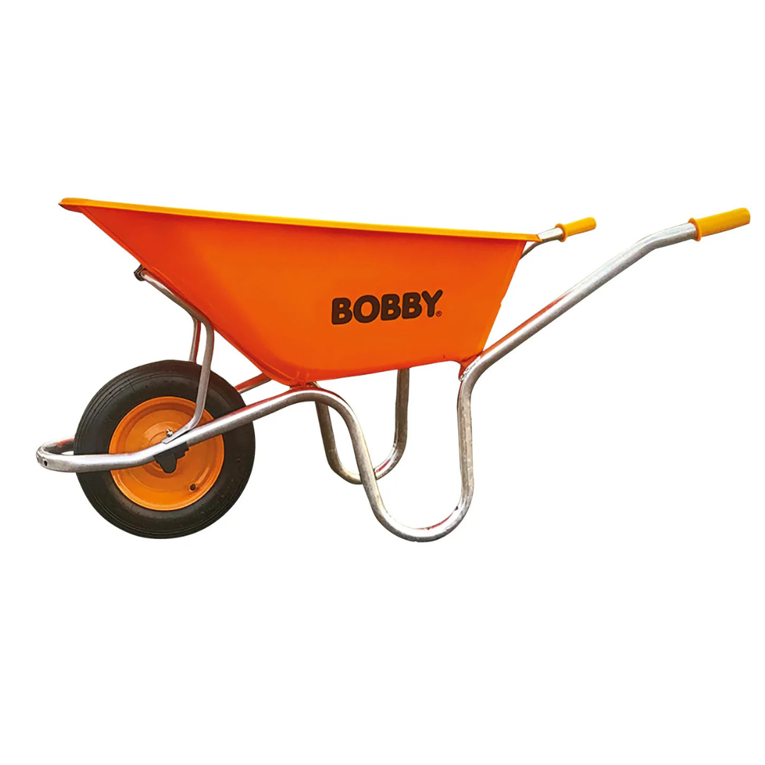 Bobby 100L Heavy Duty Plastic Hi-Viz Orange Wheelbarrow — Mallow Tools