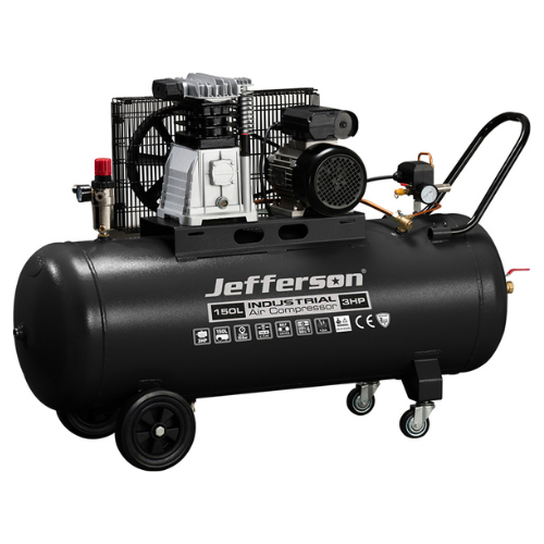 Jefferson 150L 3HP Belt Driven Air Compressor (14.4 CFM) — Mallow Tools