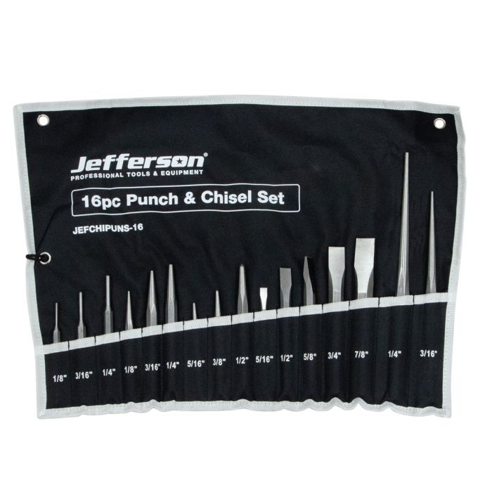 Jefferson 16 Piece Chisel and Punch Set — Mallow Tools