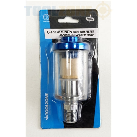 Toolzone 1/4" Bsp In Line Moisture Trap — Mallow Tools