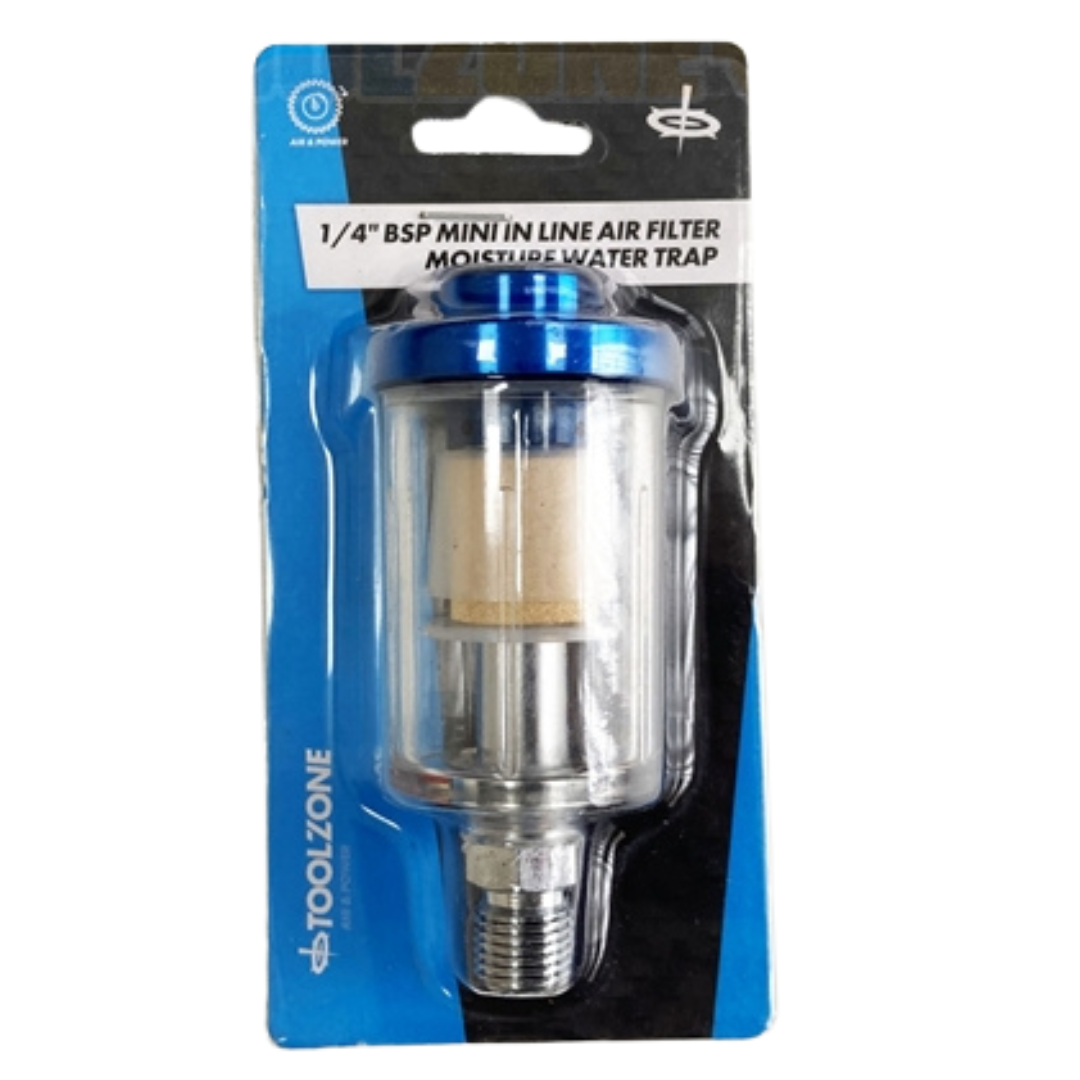 Toolzone 1/4" Bsp In Line Moisture Trap — Mallow Tools