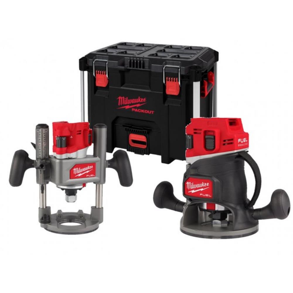 Milwaukee M18FR12KIT-0P M18 Fuel 1/2'' Router & Plunge Base (Bare Unit — Mallow Tools