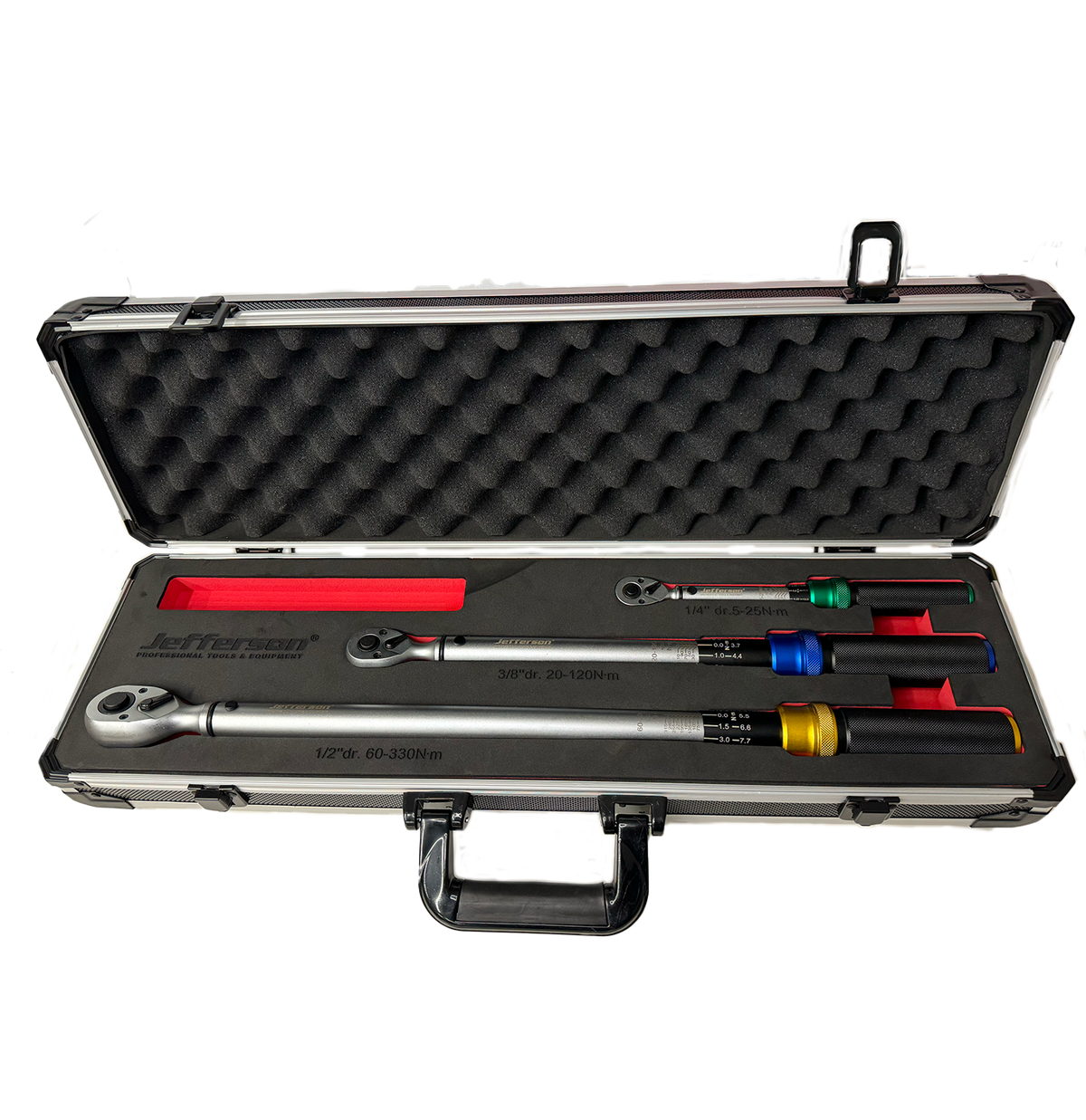 Jefferson 3pc Calibrated Micrometer Style Torque Wrench Set — Mallow Tools
