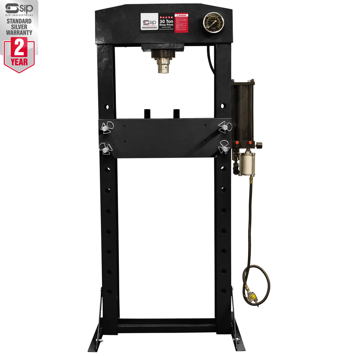 SIP Professional 30 Ton Hydraulic Air/ Manual Bearing Press — Mallow Tools