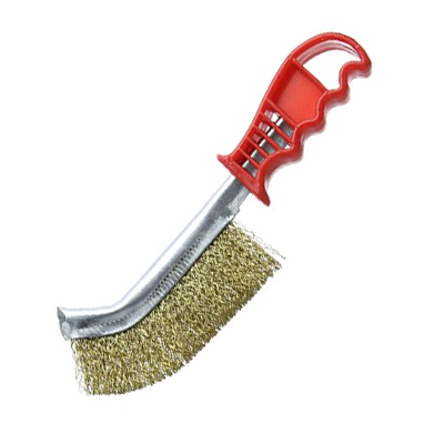 SWP Mild Steel Red Handle Wire Brush — Mallow Tools