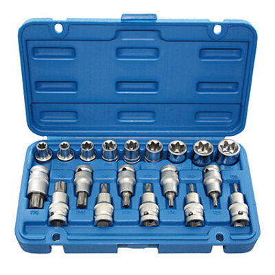 Normex 19pc TX/TXE Socket Set In Case — Mallow Tools