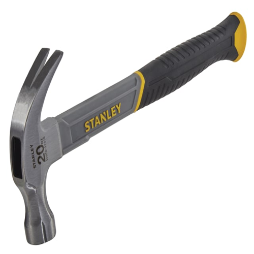 Stanley 20oz (570g) Fibreglass Shaft Curved Claw Hammer — Mallow Tools
